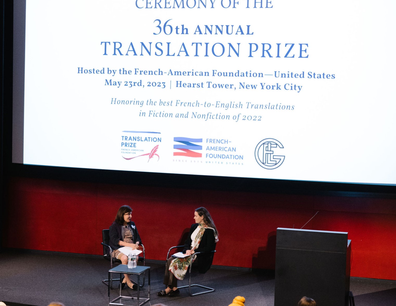 36th Annual Translation Prize Ceremony - French-American Foundation